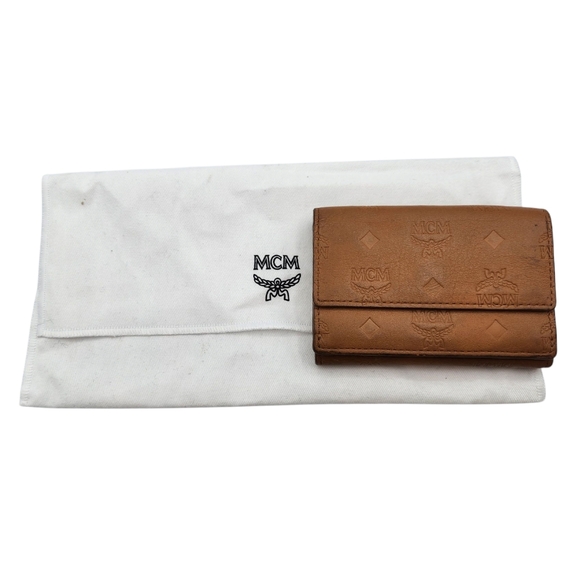 MCM | Bags | Mcm Klara Trifold Mini Monogram Wallet | Poshmark